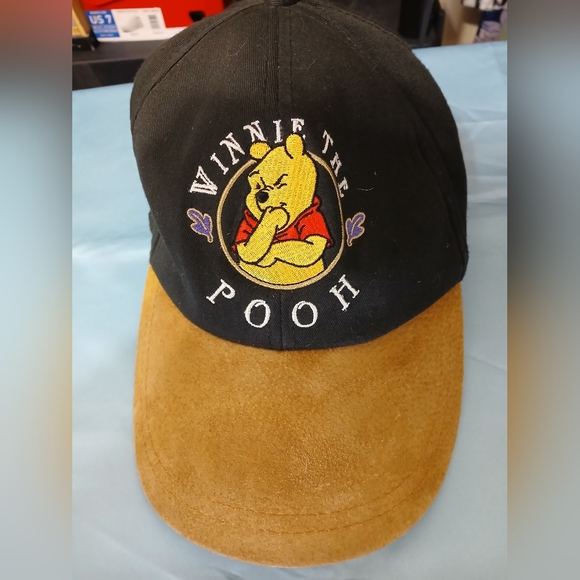 Accessories | Winnie The Pooh Suede Leather Brim Cap | Poshmark